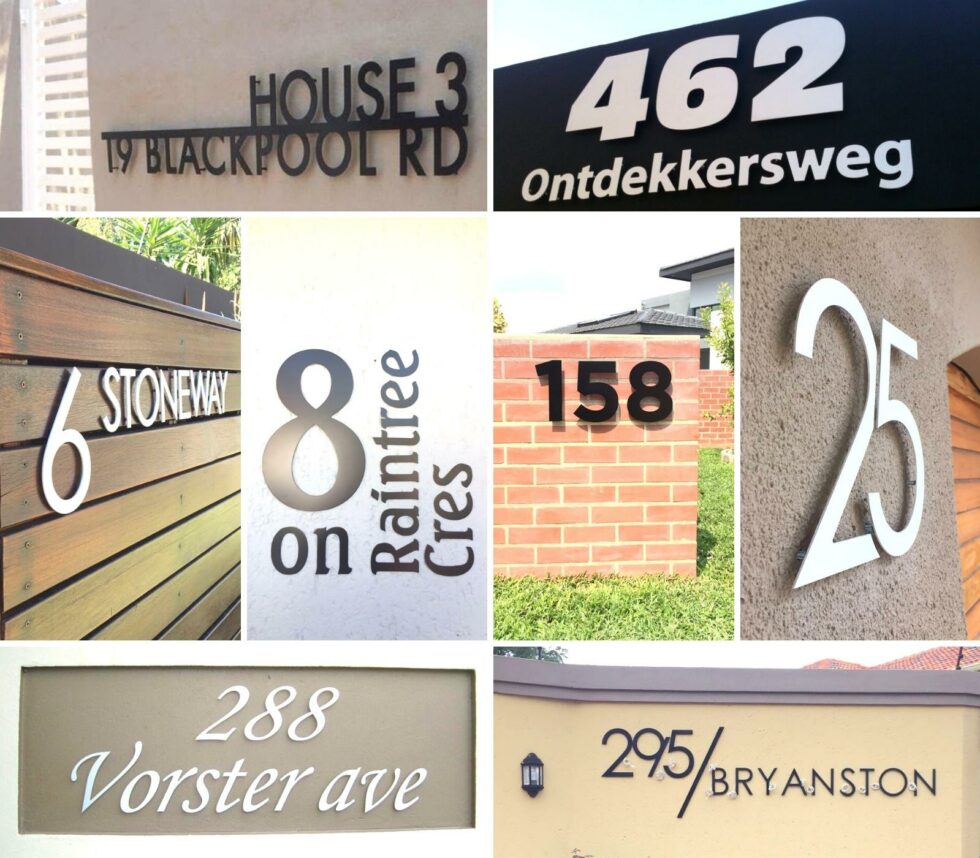 House Number & Address Signs - Octangle Marketing & Signage
