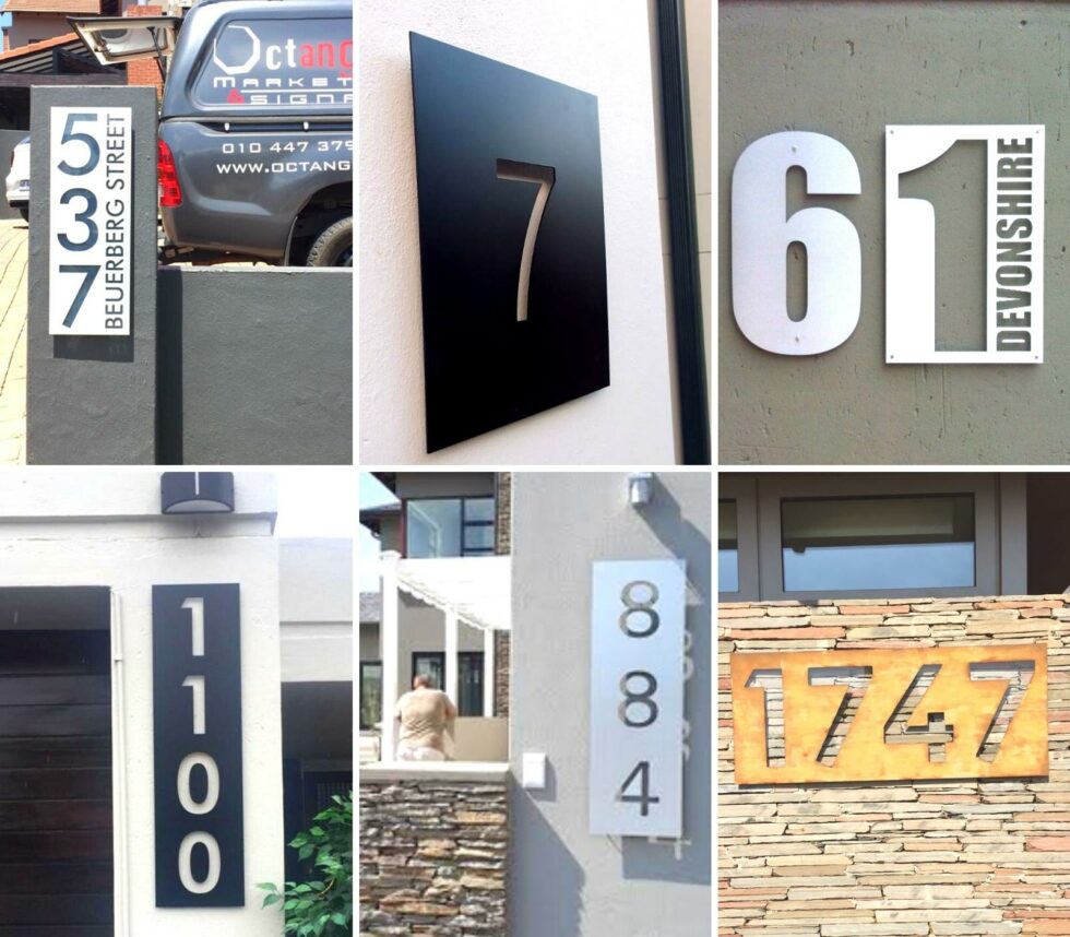 House Number & Address Signs - Octangle Marketing & Signage